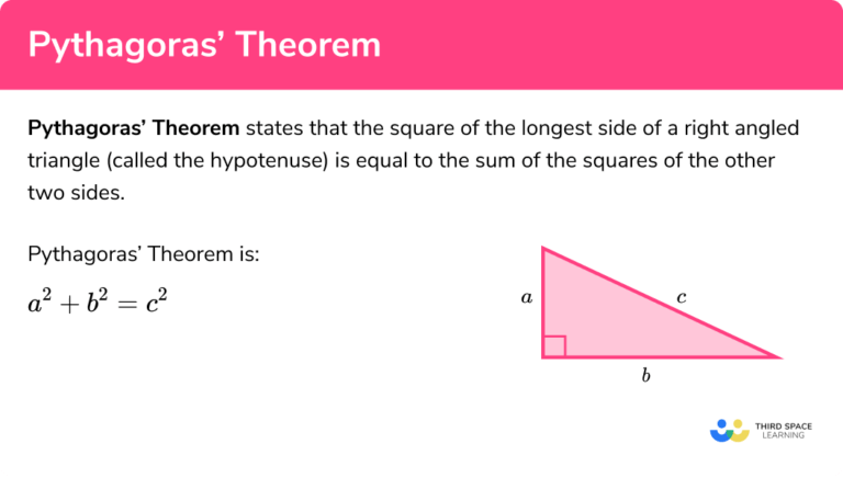 Pythagoras Theorem - GCSE Maths - Steps, Examples & Worksheet