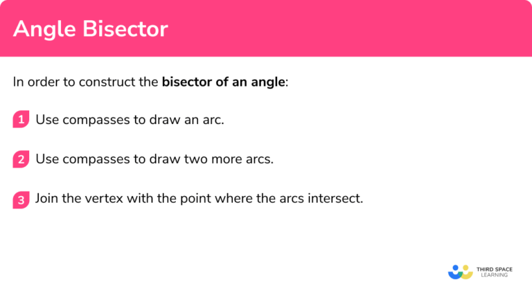 Angle Bisector - GCSE Maths - Steps, Examples & Worksheet