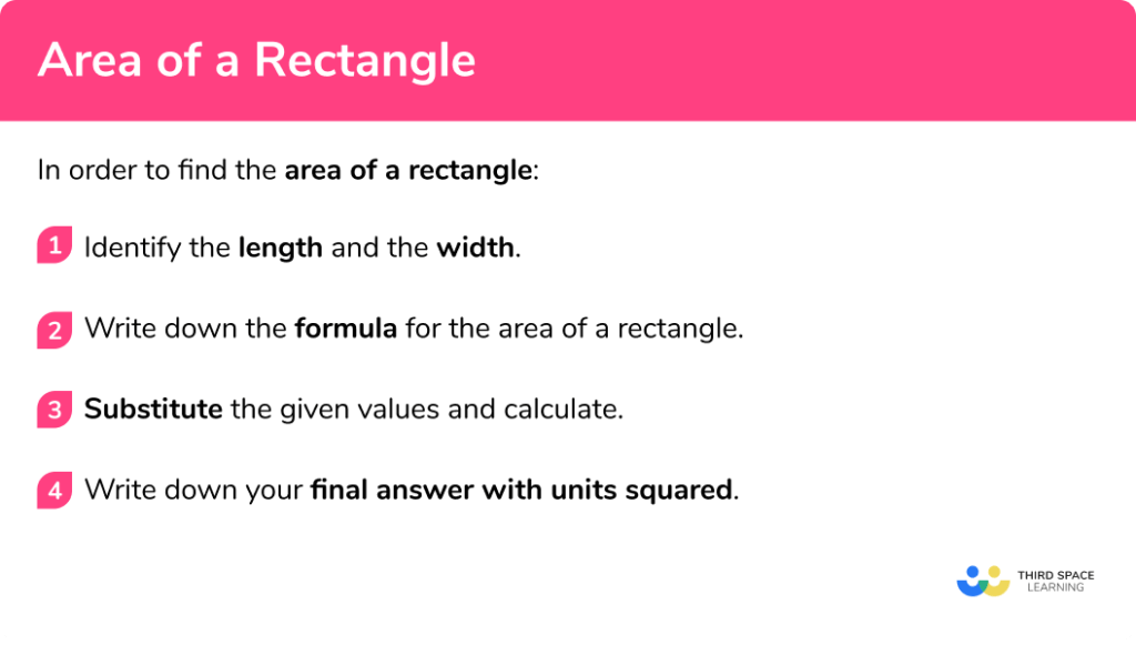 Area Of A Rectangle - GCSE Maths - Steps & Examples