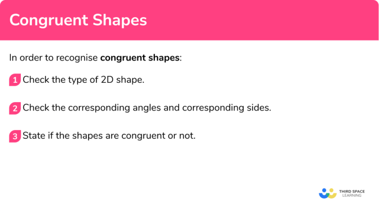 Congruent Shapes - GCSE Maths - Steps, Examples & Worksheet