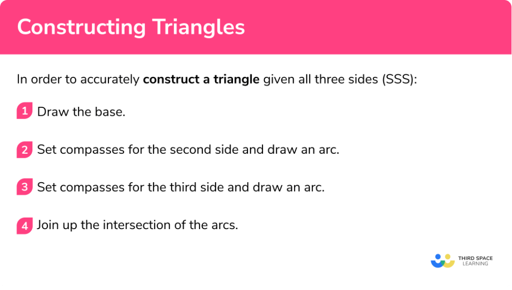 Constructing Triangles Gcse Maths Steps And Examples