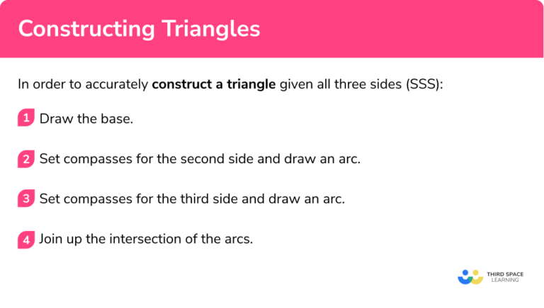 Constructing Triangles - GCSE Maths - Steps & Examples