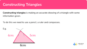 Constructing Triangles - GCSE Maths - Steps & Examples