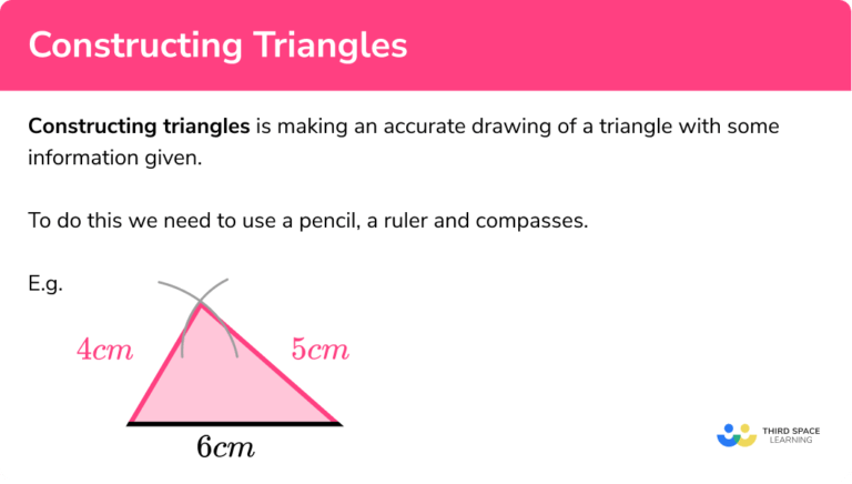 Constructing Triangles Gcse Maths Steps And Examples