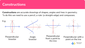 Constructions - GCSE Maths - Steps, Examples & Worksheet