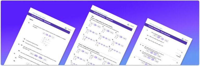 Function Machines Worksheet - GCSE Maths [FREE]