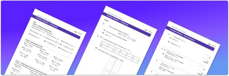 Function Notation Worksheet - GCSE Maths [FREE]