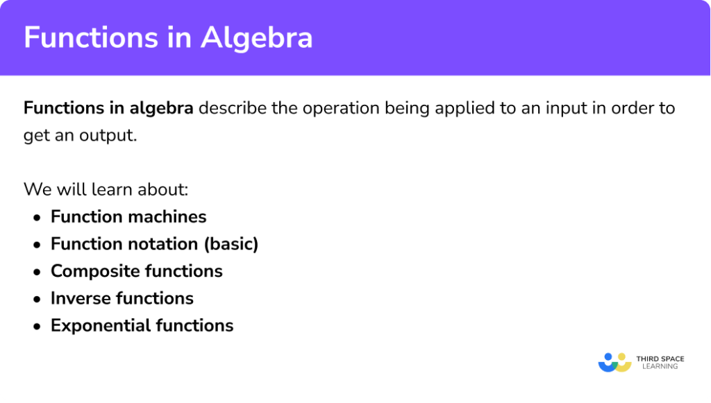 Functions In Algebra - GCSE Maths - Steps & Examples