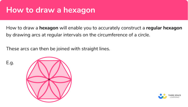 How To Draw A Hexagon - GCSE Maths - Steps & Examples