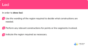 Loci - GCSE Maths - Steps, Examples & Worksheet