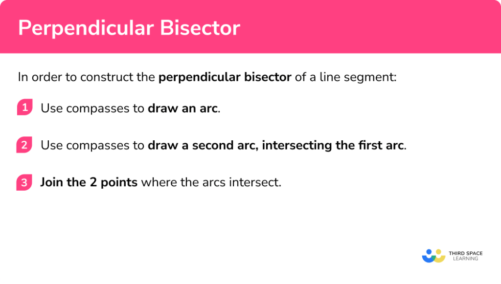 Perpendicular Bisector - GCSE Maths - Steps, Examples & Worksheet