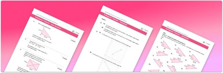 Pythagoras Worksheet - GCSE Maths [FREE] - Third Space Learning