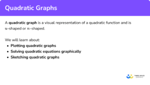 Quadratic Graphs - GCSE Maths - Steps, Examples & Worksheet