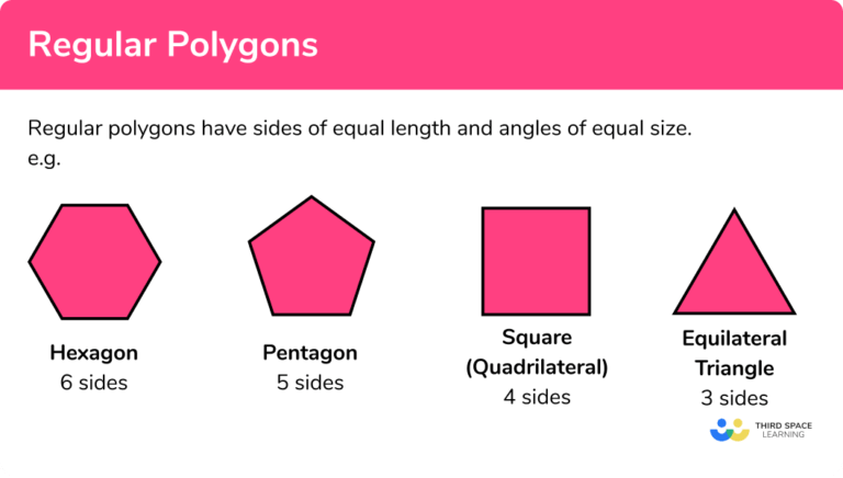 Regular Polygon - GCSE Maths - Steps, Examples & Worksheet