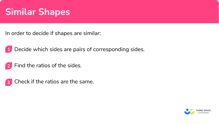 Similar Shapes - GCSE Maths - Steps, Examples & Worksheet