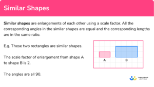 Similar Shapes - GCSE Maths - Steps, Examples & Worksheet