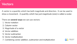 Vectors - GCSE Maths - Steps, Examples & Worksheet