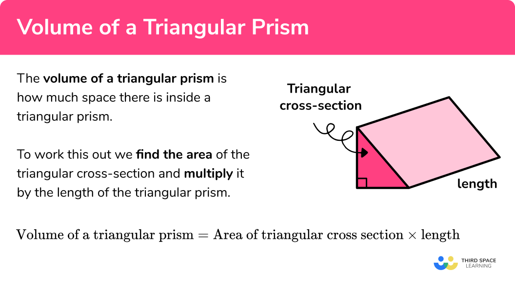 Volume Of A Triangular Prism GCSE Maths Steps Examples Worksheet