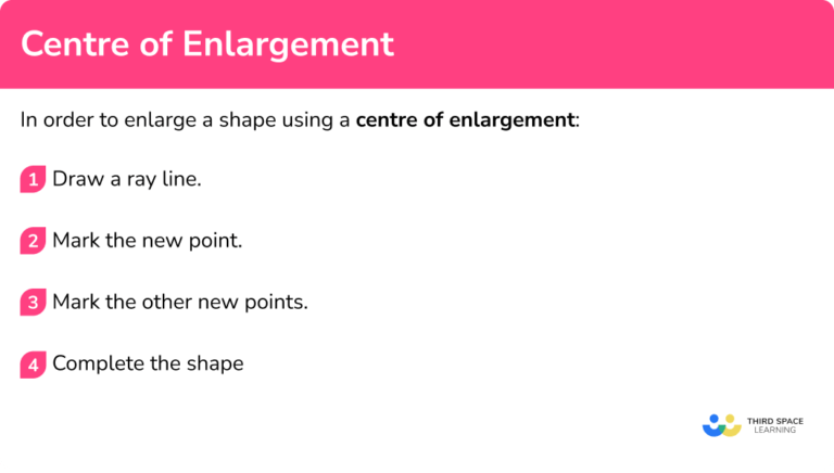 Centre of Enlargement - GCSE Maths - Steps, Examples & Worksheet Centre of Enlargement - GCSE Maths - Steps, Examples & Worksheet