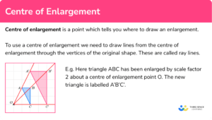 Centre of Enlargement - GCSE Maths - Steps, Examples & Worksheet