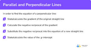 Parallel & Perpendicular Lines - GCSE Maths - Steps & Examples