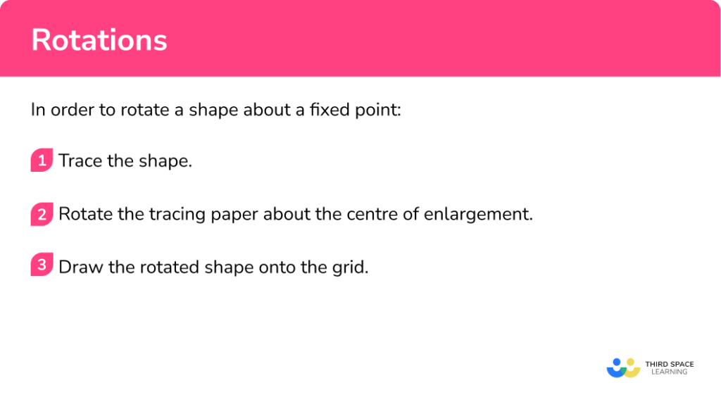 Rotations - GCSE Maths - Steps, Examples & Worksheet