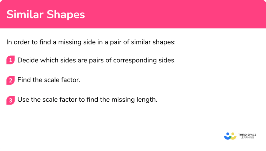 Similar Shapes - GCSE Maths - Steps, Examples & Worksheet