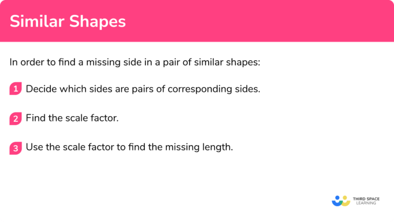Similar Shapes - GCSE Maths - Steps, Examples & Worksheet