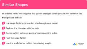 Similar Shapes - GCSE Maths - Steps, Examples & Worksheet