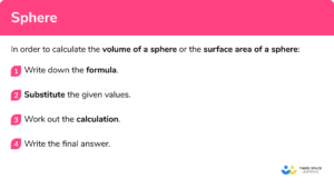 Sphere - GCSE Maths - Steps, Examples & Worksheet