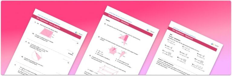 Hypotenuse - GCSE Maths - Steps, Examples & Worksheet