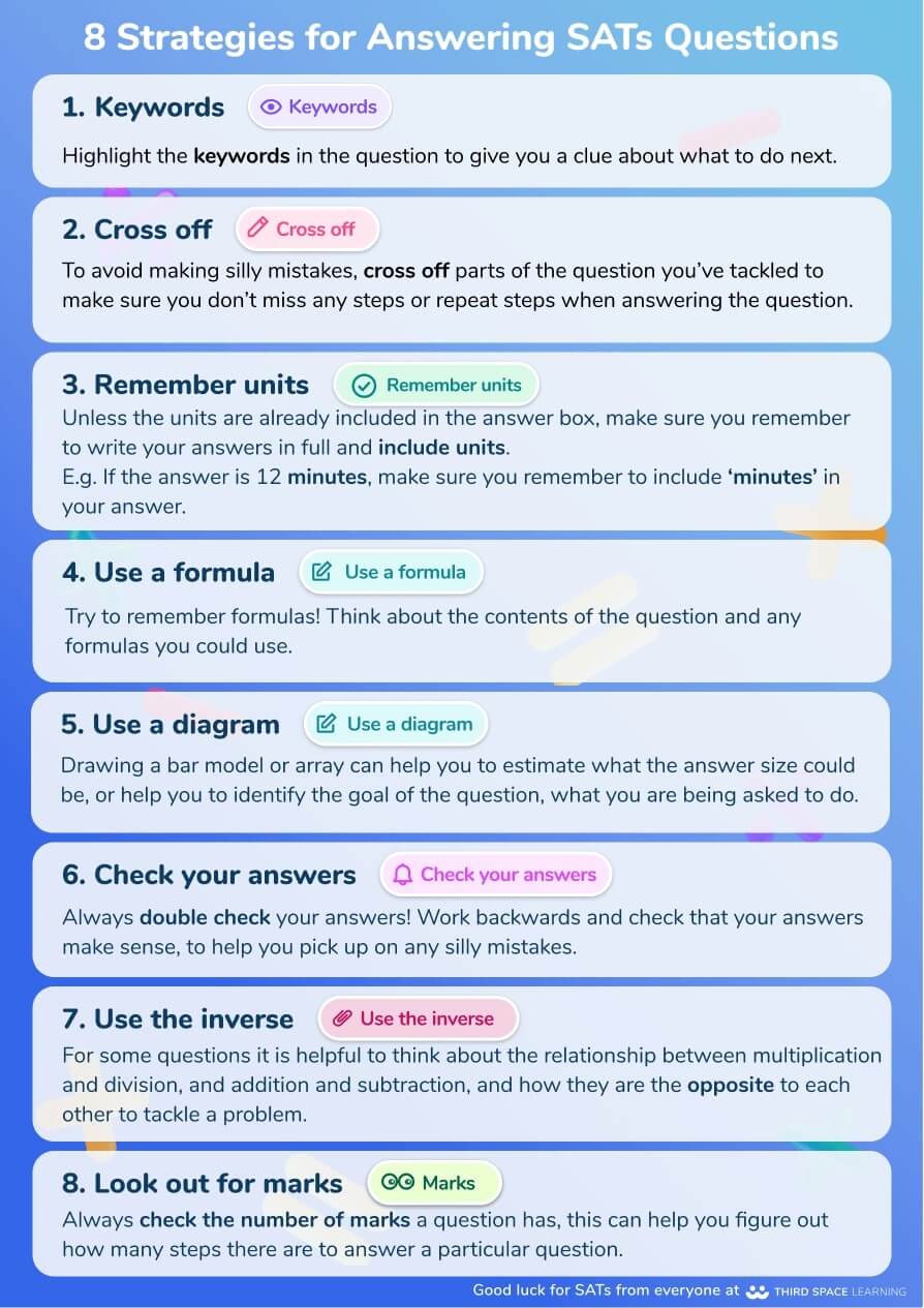 8 Strategies For Answering SATs Questions