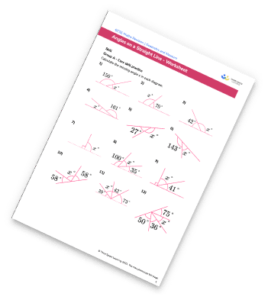 Angles On A Straight Line Worksheet GCSE Maths [FREE] - Third Space ...