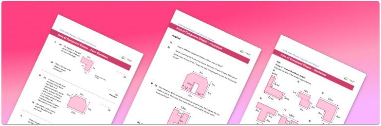 Area Of Compound Shapes Worksheet GCSE Maths [FREE] - Third Space Learning