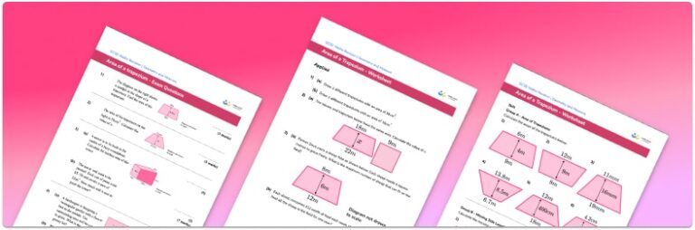 Area Of A Trapezium Worksheet GCSE Maths [FREE] - Third Space Learning