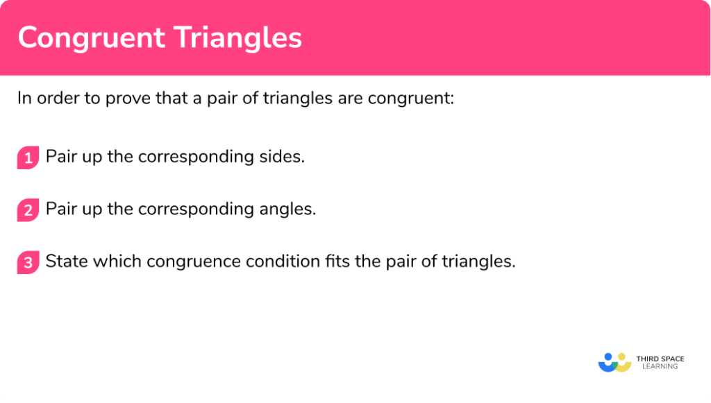 Congruent Triangles - GCSE Maths - Steps & Examples