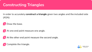 Constructing Triangles - GCSE Maths - Steps & Examples