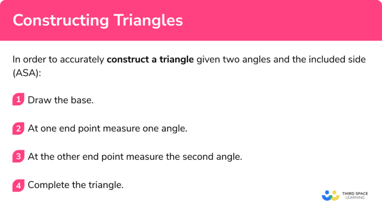 Constructing Triangles - GCSE Maths - Steps & Examples