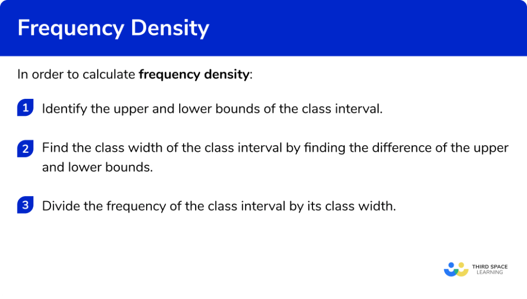 Frequency Density - GCSE Maths - Steps, Examples & Worksheet