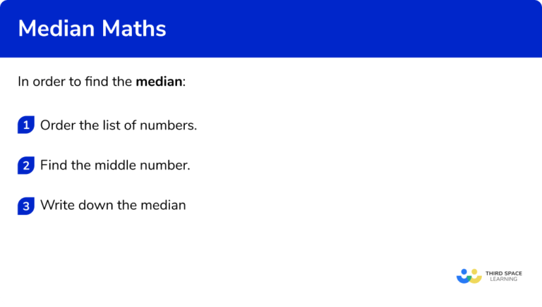 Median - GCSE Maths - Steps, Examples & Worksheet