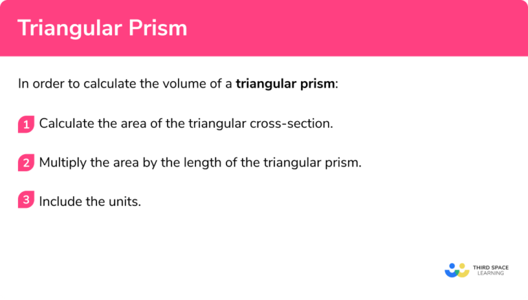 Triangular Prism - GCSE Maths - Steps, Examples & Worksheet