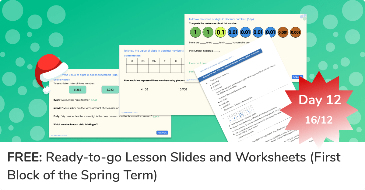 Christmas Resources Giveaway - Third Space Learning