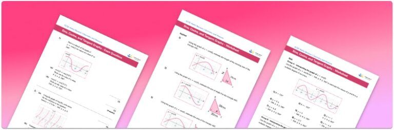 Graphing Sine Cosine And Tangent Worksheet Gcse Maths [free] Third