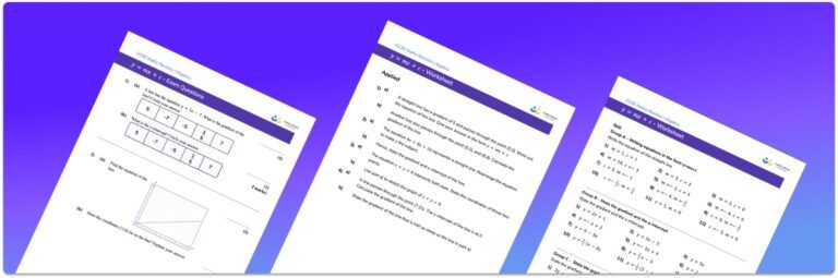 Y Mx C Worksheet Gcse Maths [free] Third Space Learning
