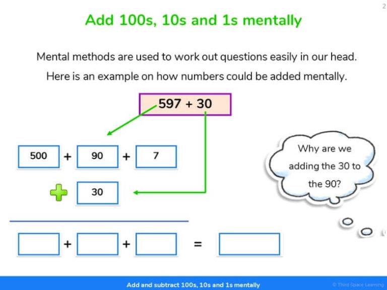 Teaching Year 3 Mental Maths