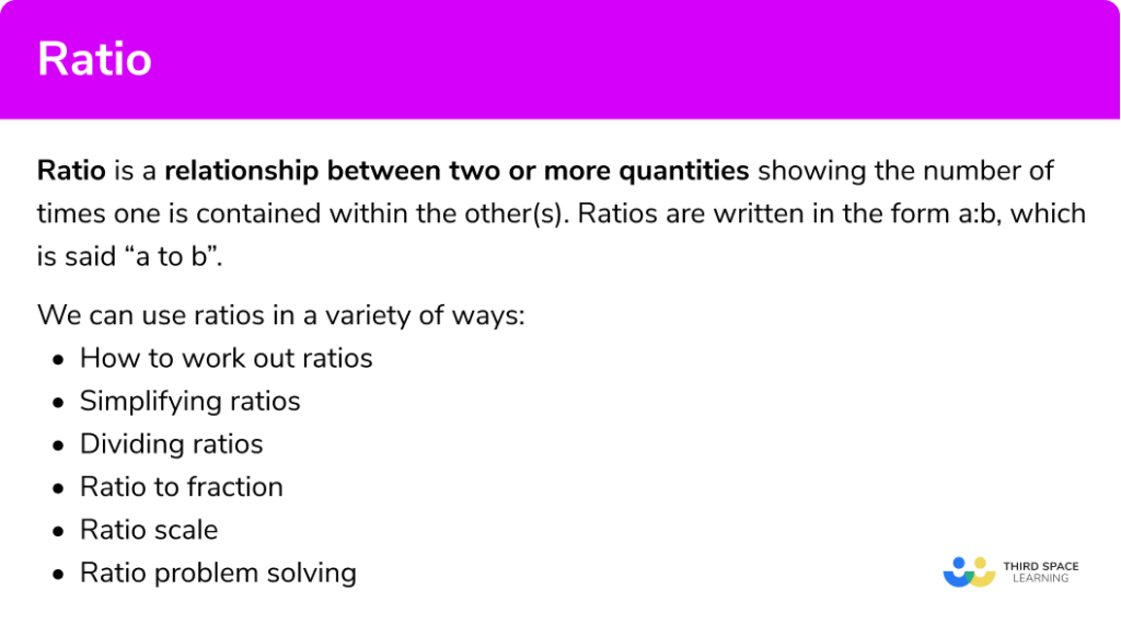 Ratio - GCSE Maths - Steps, Examples & Worksheet
