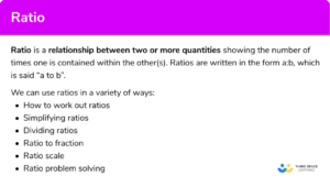 Ratio - GCSE Maths - Steps, Examples & Worksheet