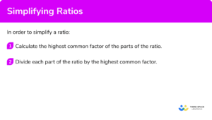 Simplifying Ratios - GCSE Maths - Steps, Examples & Worksheet