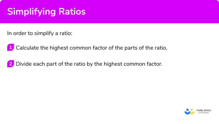 Simplifying Ratios - GCSE Maths - Steps, Examples & Worksheet