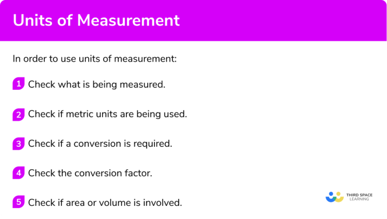 Units Of Measurement - GCSE Maths - Steps, Examples & Worksheet
